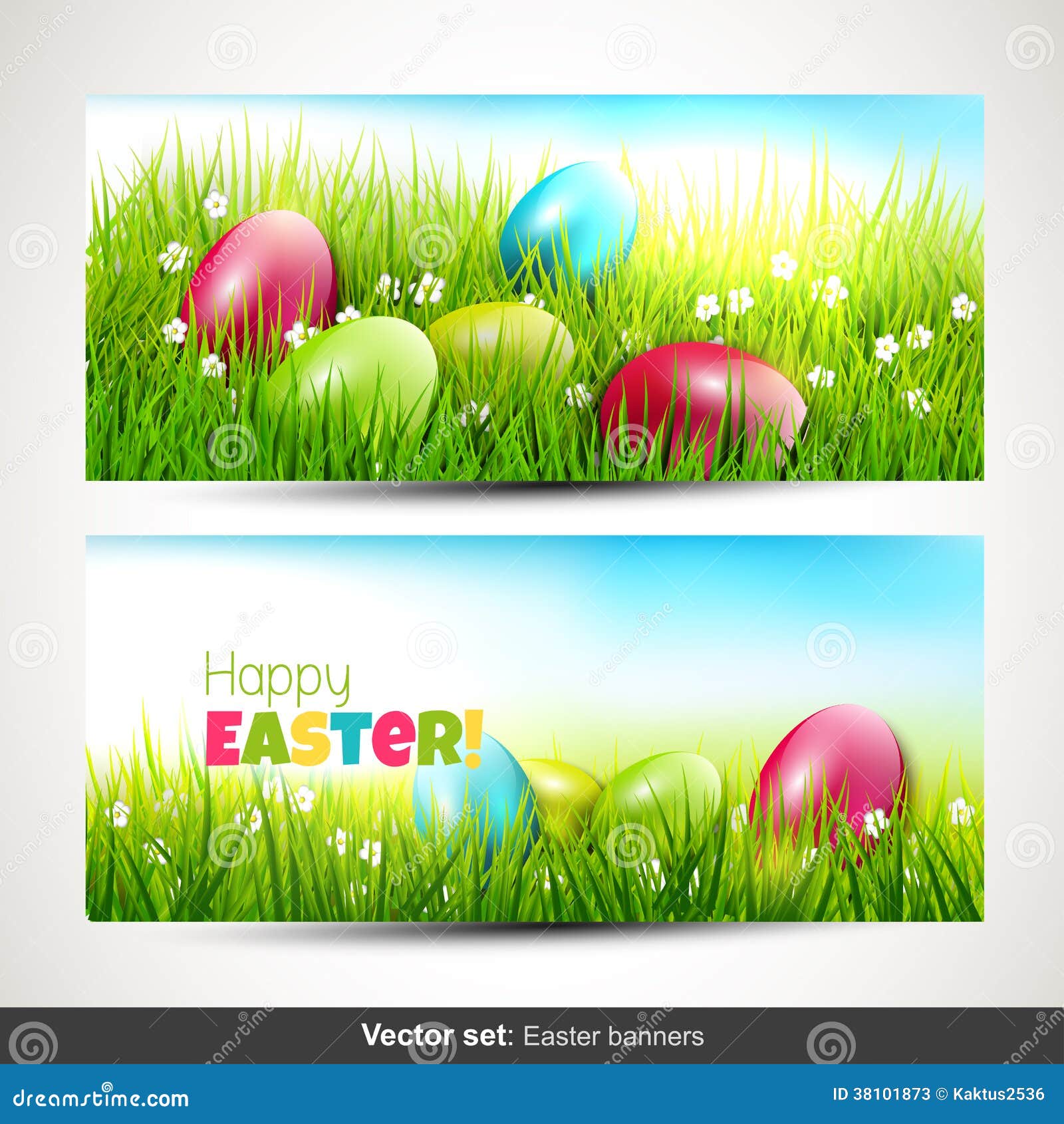 Easter banners stock vector. Illustration of card, design - 38101873