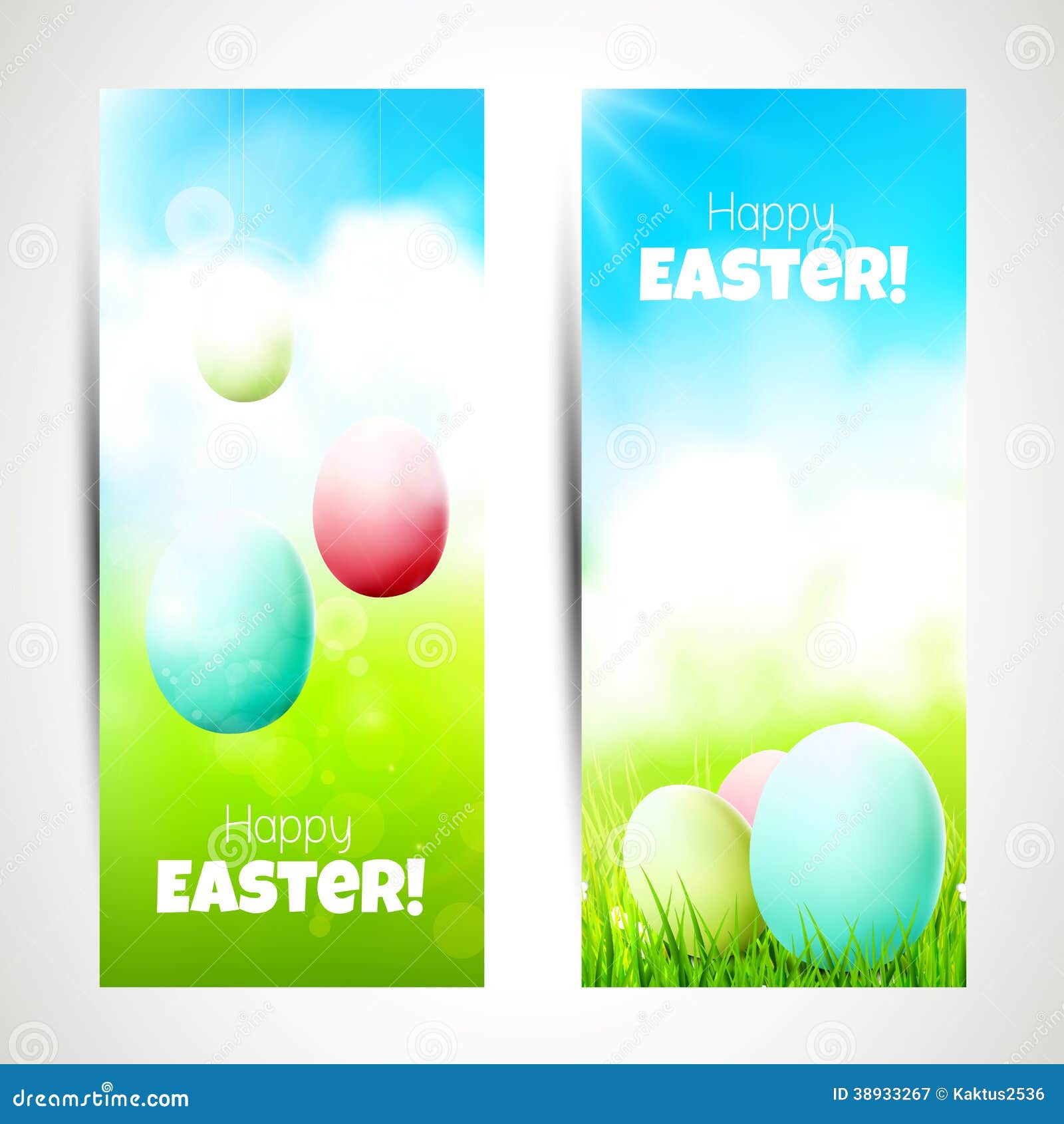 Easter banners stock vector. Illustration of foliage - 38933267