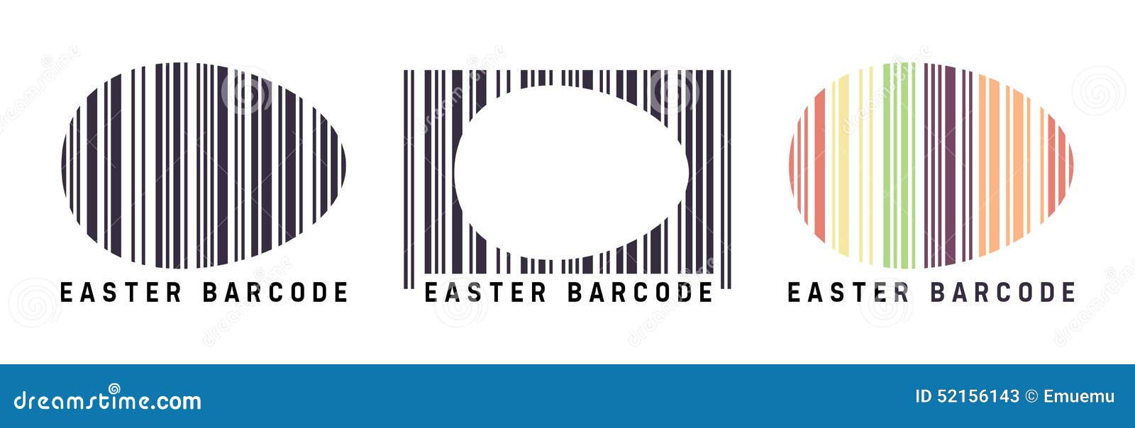 Easter barcode stock vector. Illustration of scanner - 52156143