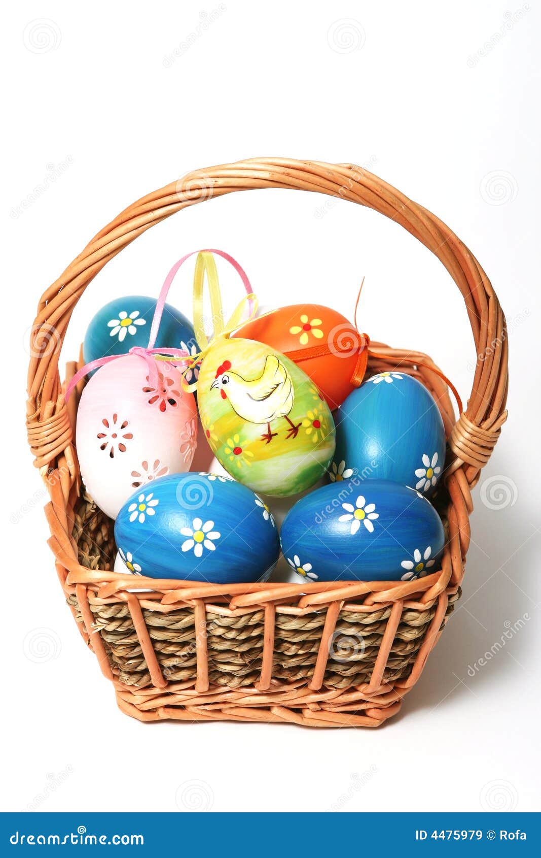 Easter basket stock image. Image of basket, grass, holiday - 4475979