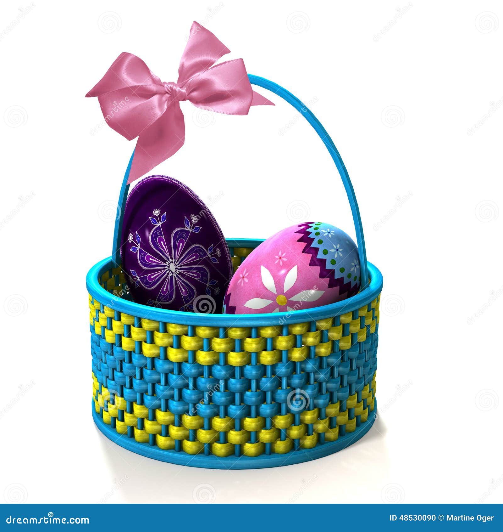 Easter basket. stock photo. Image of decorated, collection - 48530090