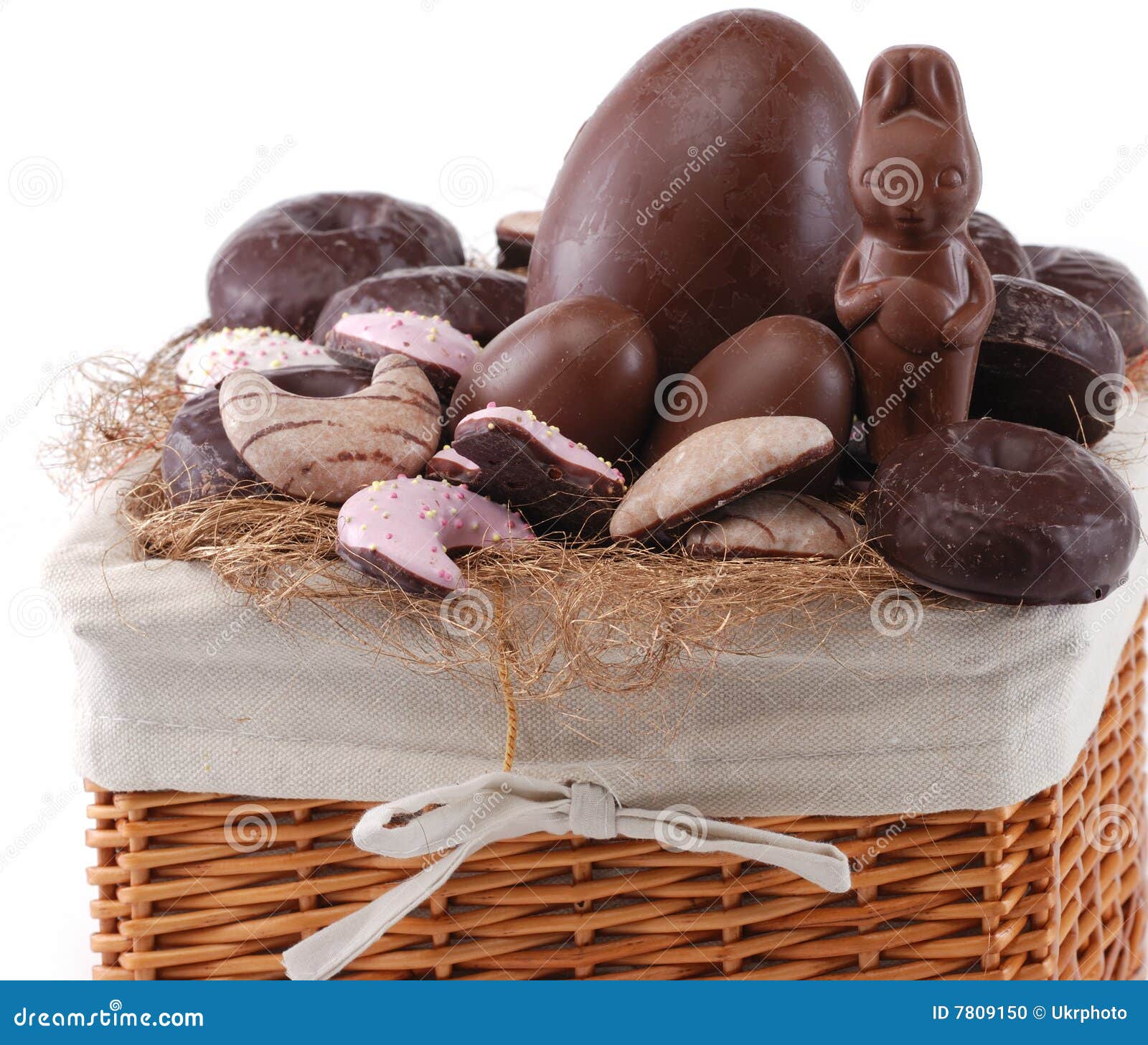 Easter basket with sweets stock photo. Image of holiday - 7809150