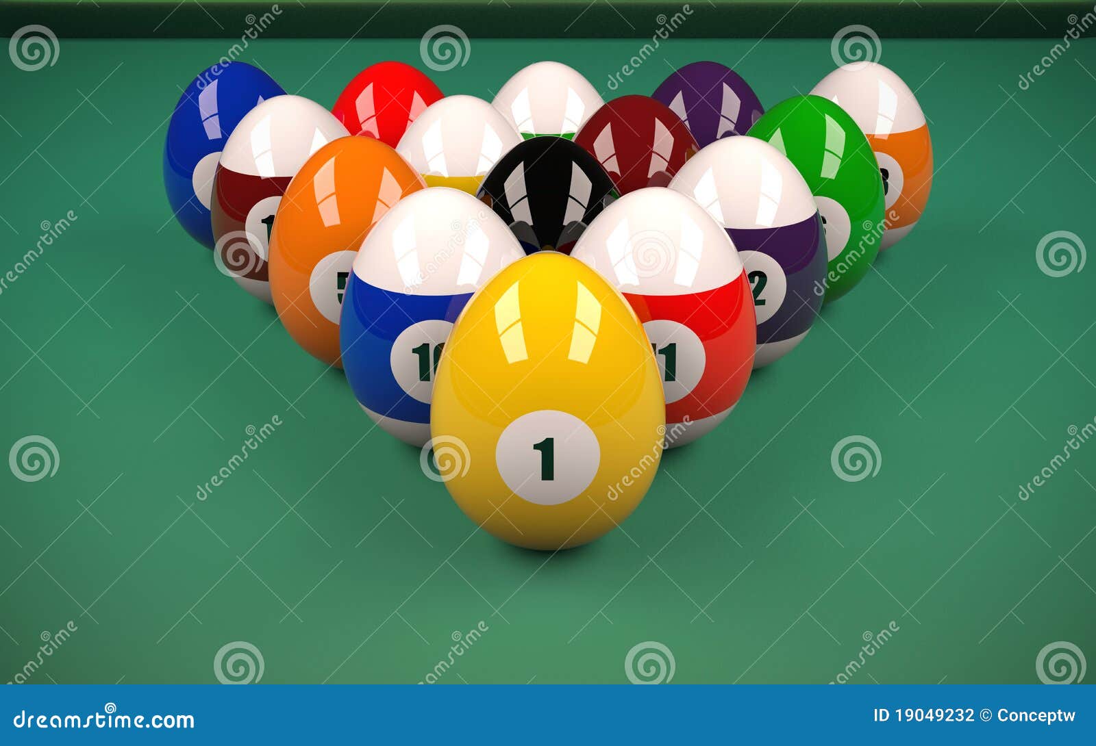 Easter billiard balls stock photo. Image of eggs, table - 19049232