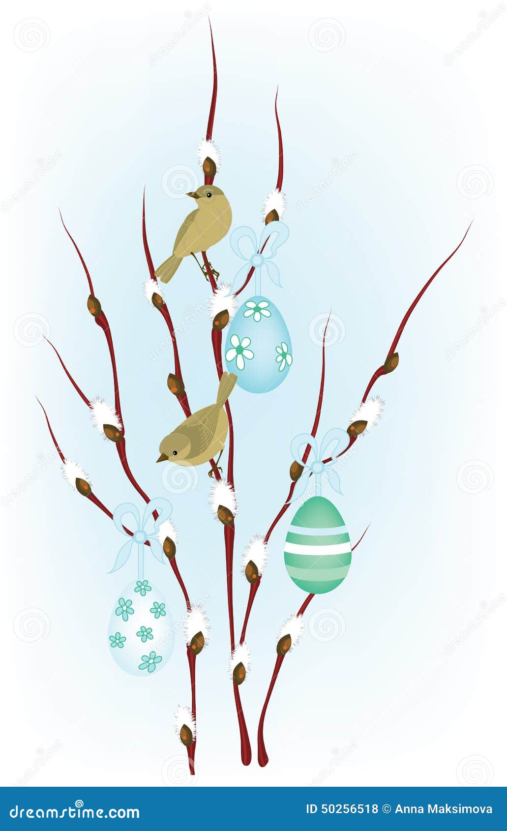 Easter bird stock vector. Illustration of sitting, holiday - 50256518