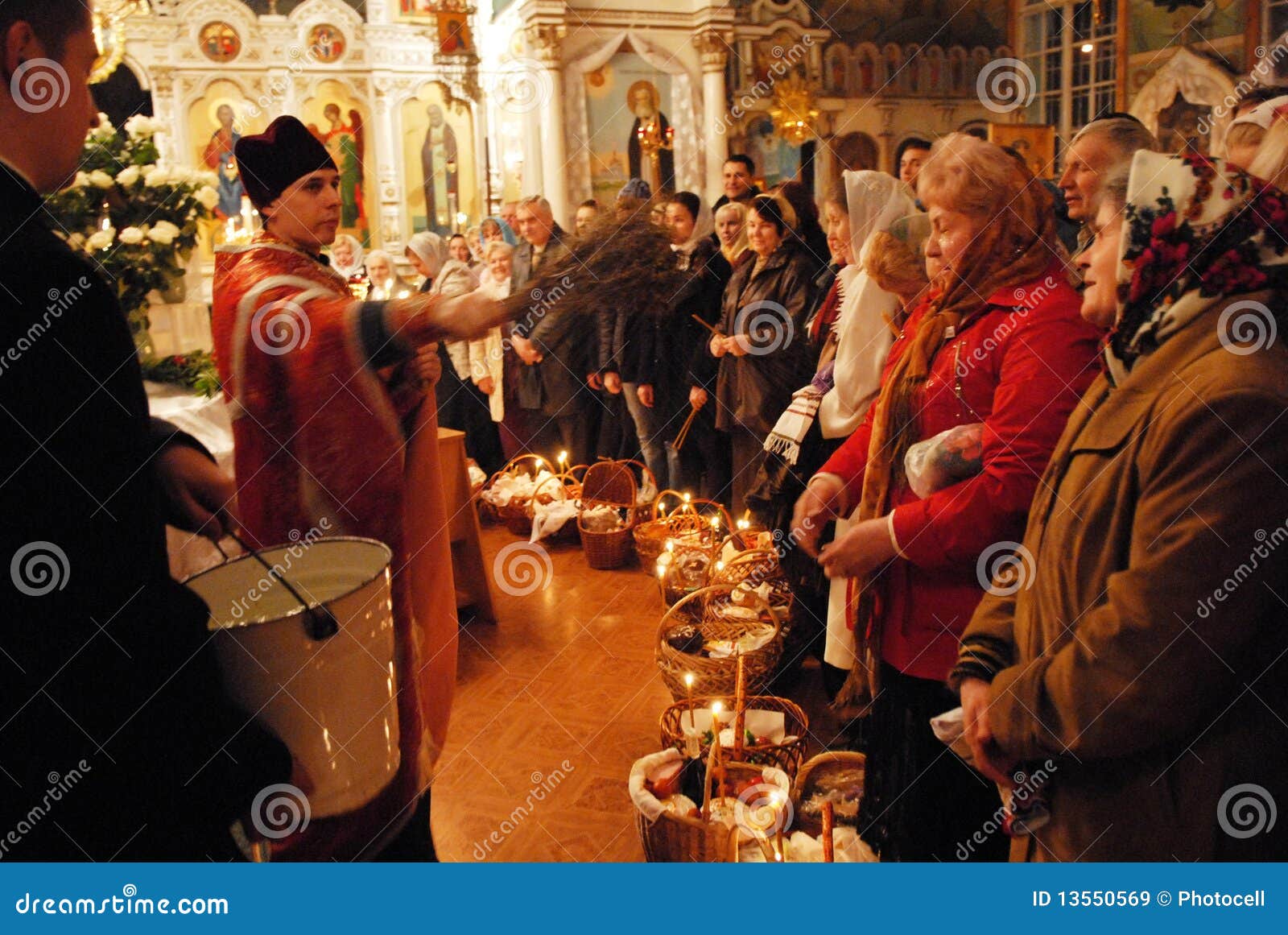 Easter. Blessing of Holy Water. Editorial Stock Image - Image of ...