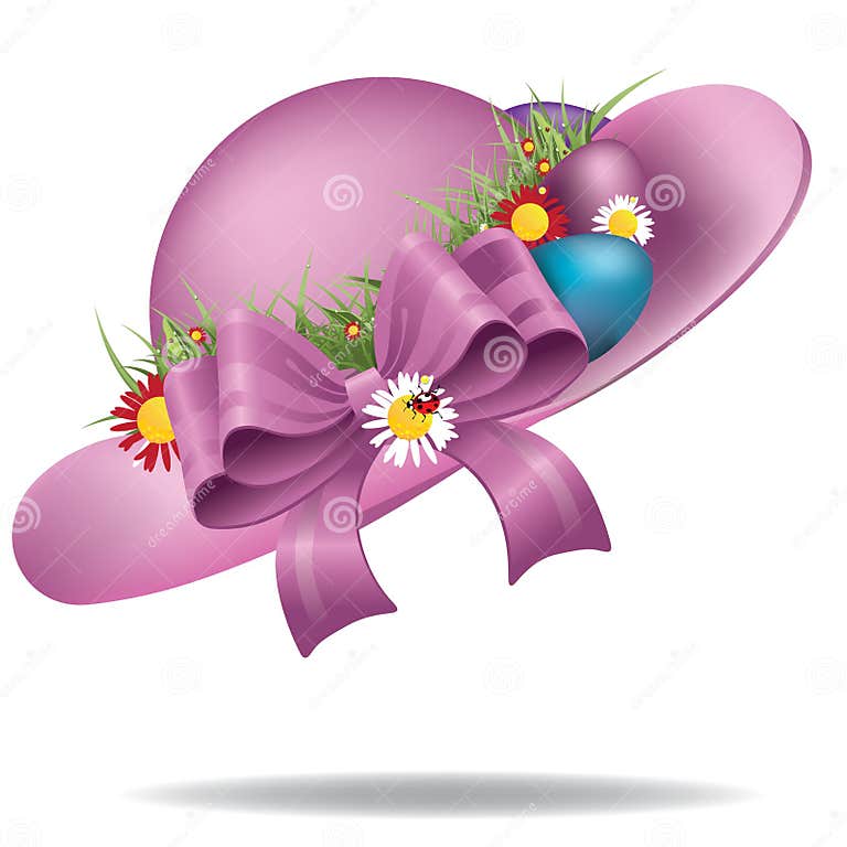 Easter bonnet 2 stock vector. Illustration of flower - 39333033