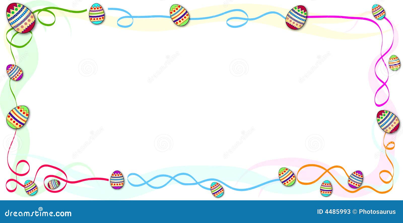 Easter border stock vector. Illustration of decorative - 4485993