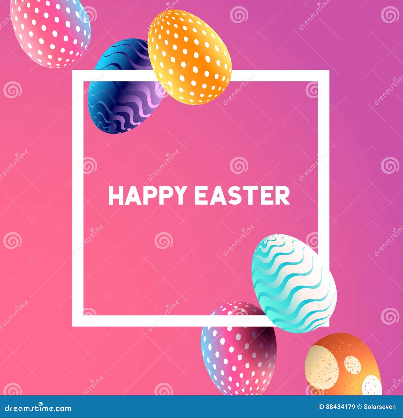Easter border design stock vector. Illustration of beauty - 88434179