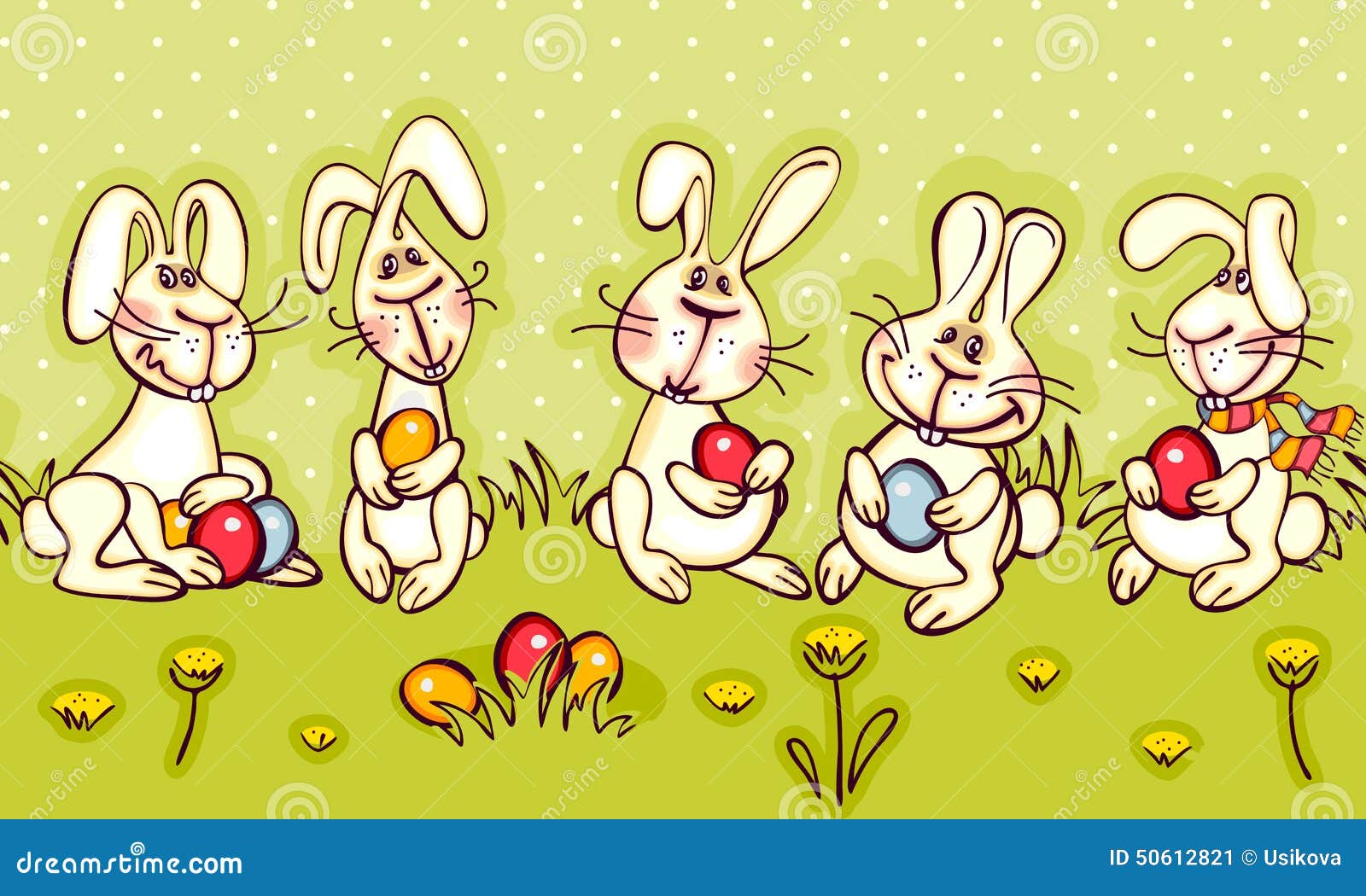 Easter border stock vector. Illustration of beauty, design - 50612821