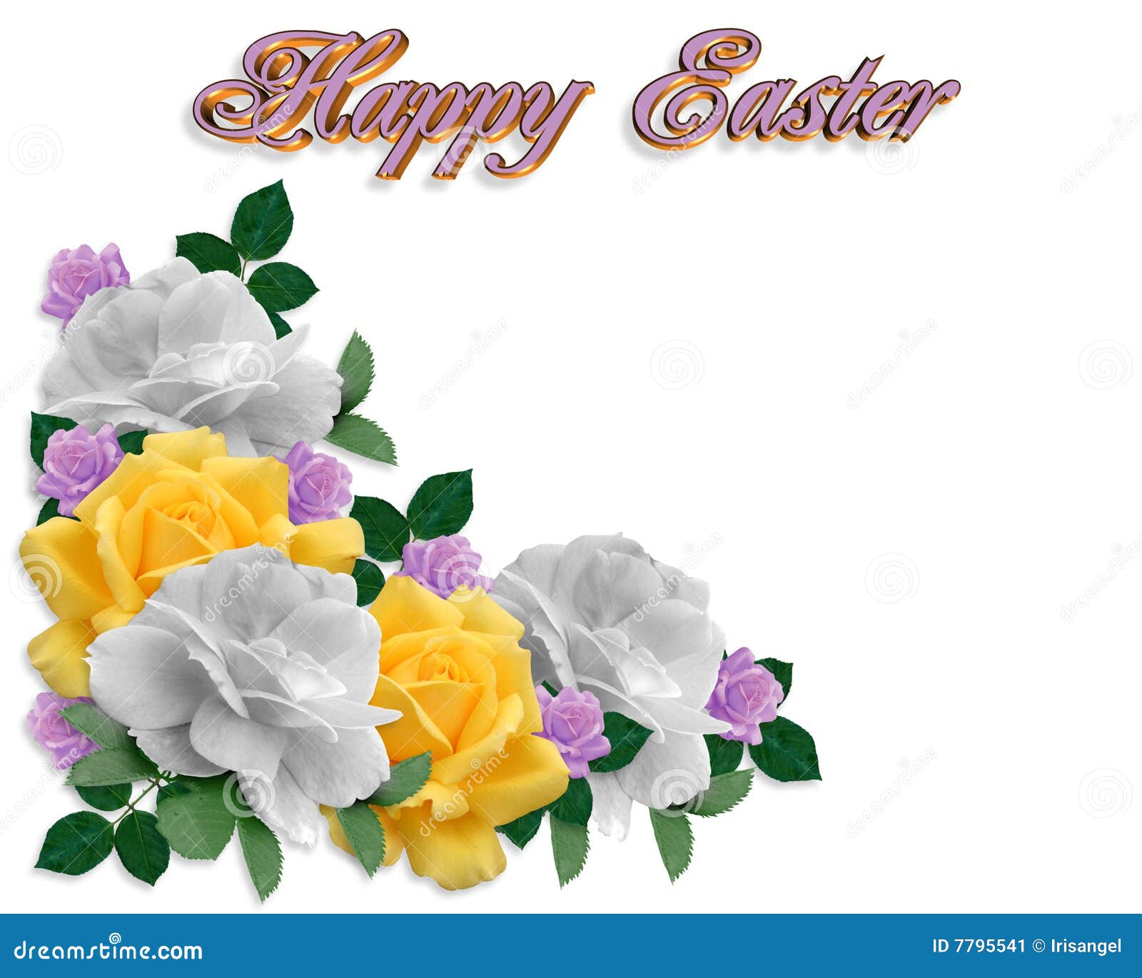 Easter Flower Border