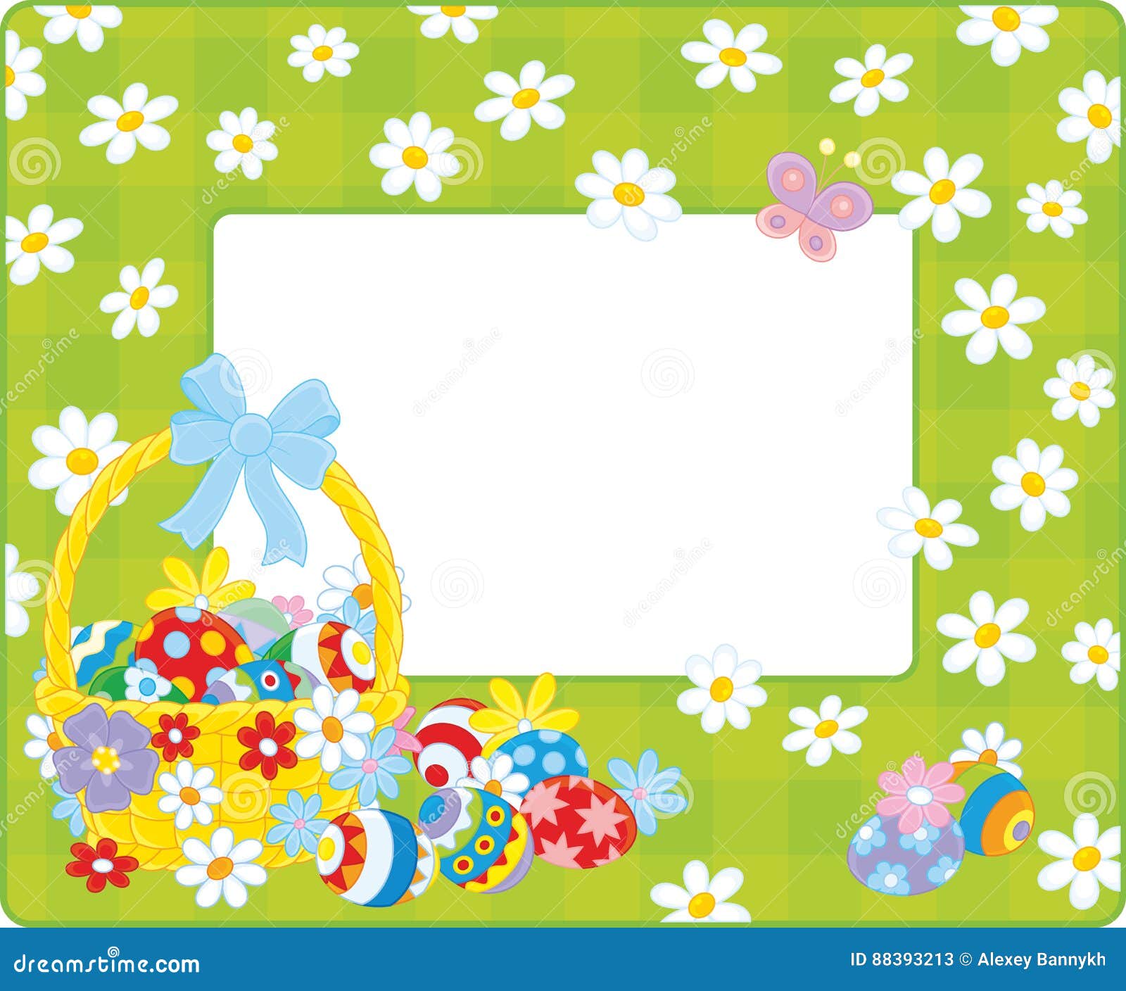 Easter border stock vector. Illustration of vector, easter - 88393213
