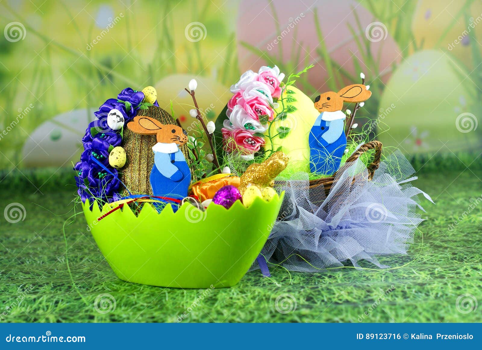 Easter Bunnies in Egg Carts Stock Photo - Image of hare, rabbit: 89123716