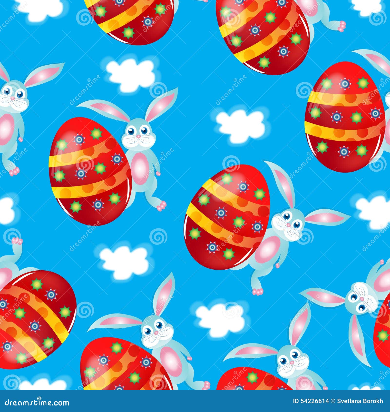 Easter bunnies stock vector. Illustration of meadow, hare - 54226614
