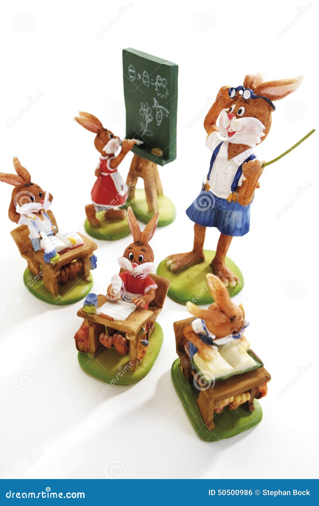 Easter bunnies in school stock photo. Image of holiday - 50500986