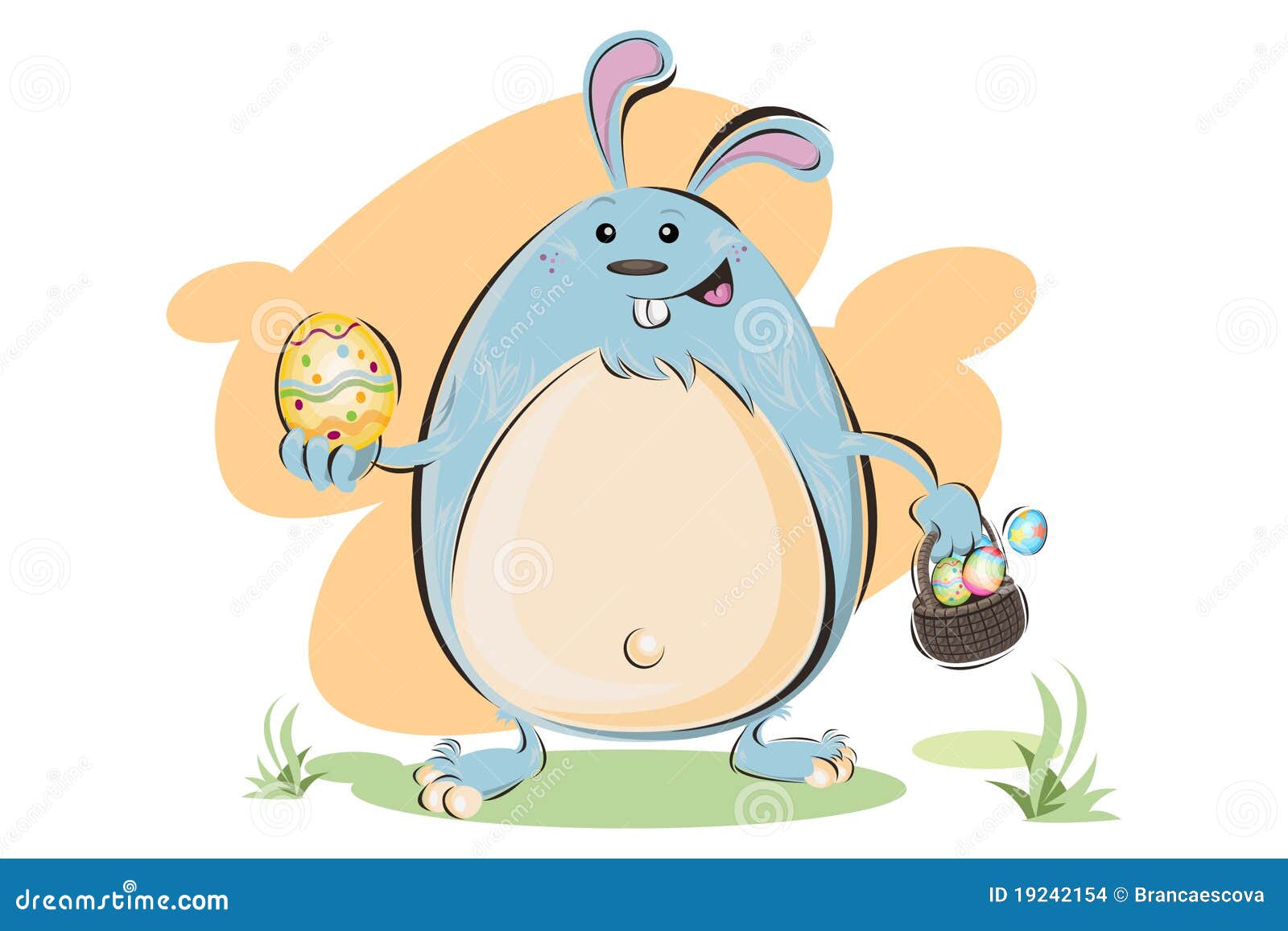 Easter bunny stock vector. Illustration of happiness - 19242154