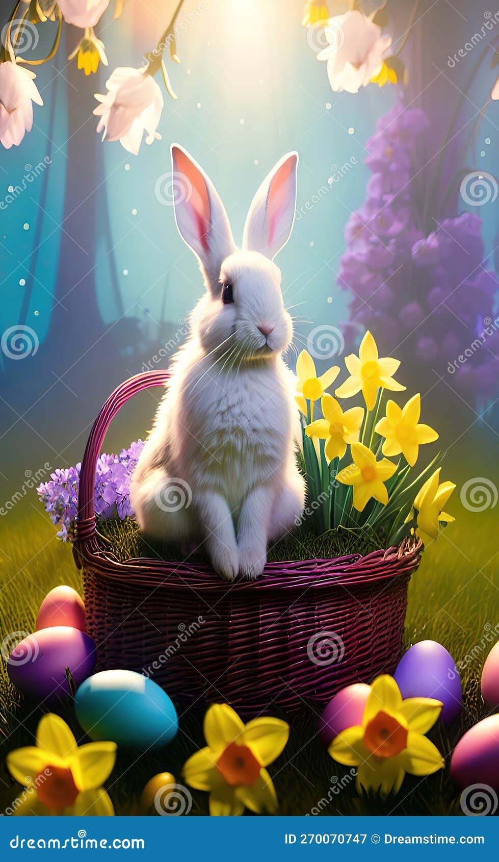 Easter Bunny - AI Generated Stock Illustration - Illustration of furry ...