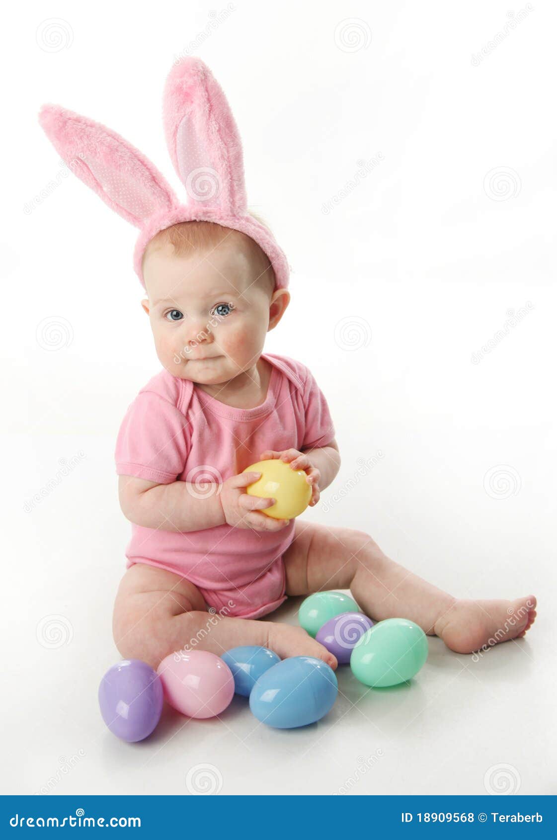 Easter bunny baby stock photo. Image of baby, easter - 18909568