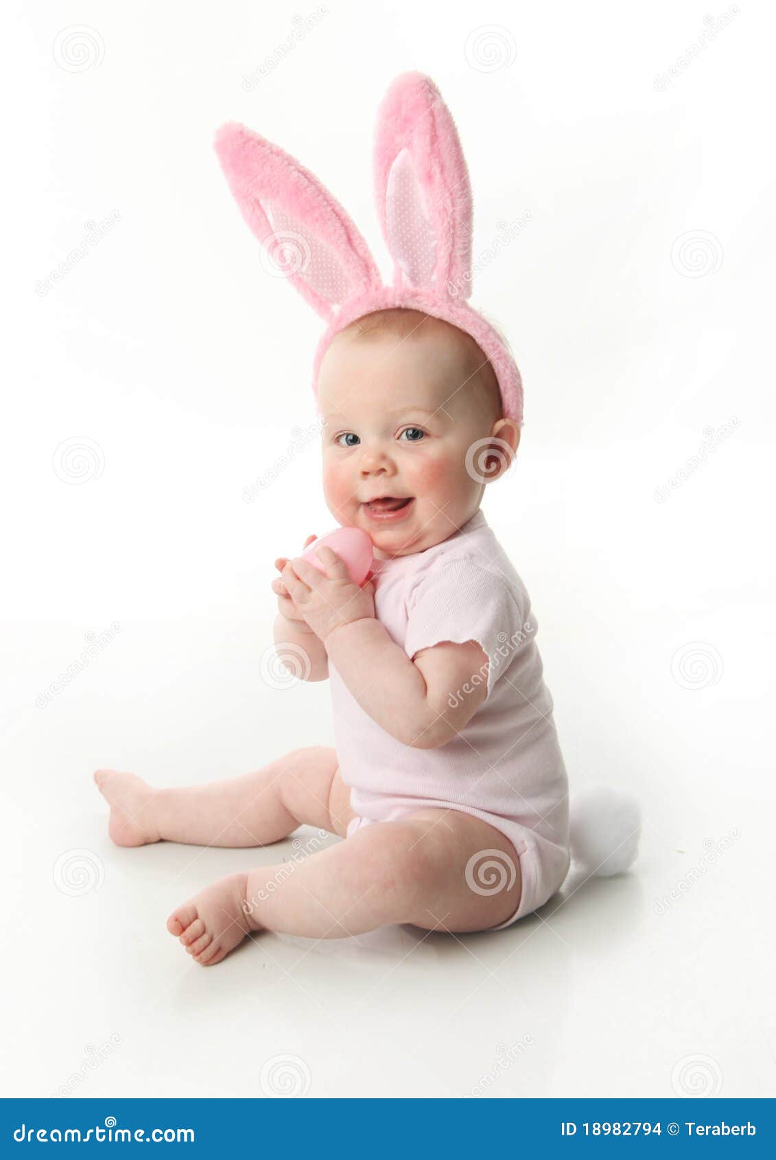 Easter bunny baby stock photo. Image of innocence, look - 18982794