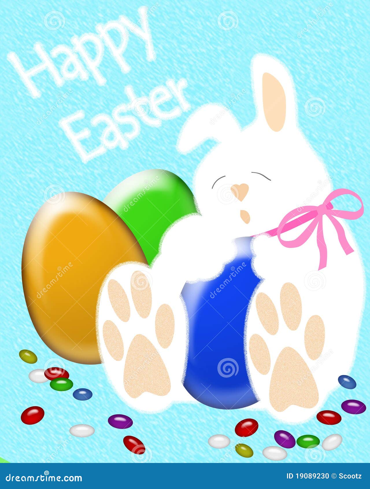 Easter bunny break stock illustration. Illustration of bunny - 19089230