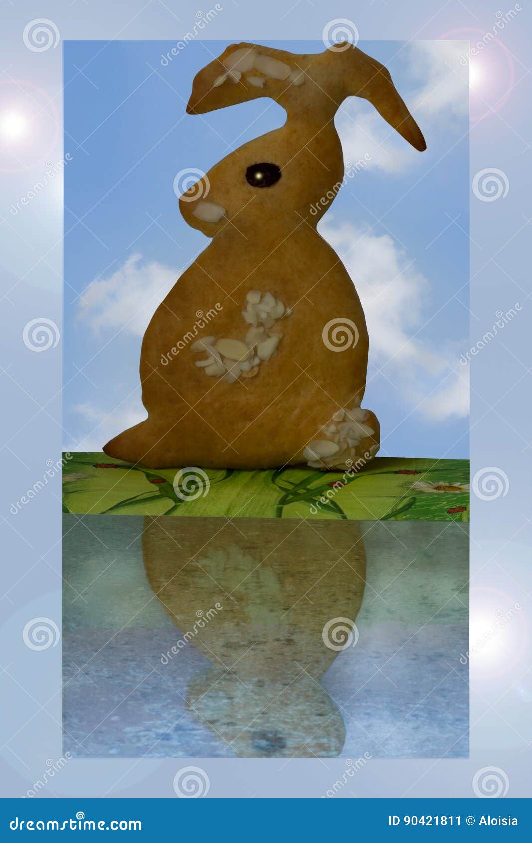 Easter bunny cake stock image. Image of cloud, osterfest - 90421811