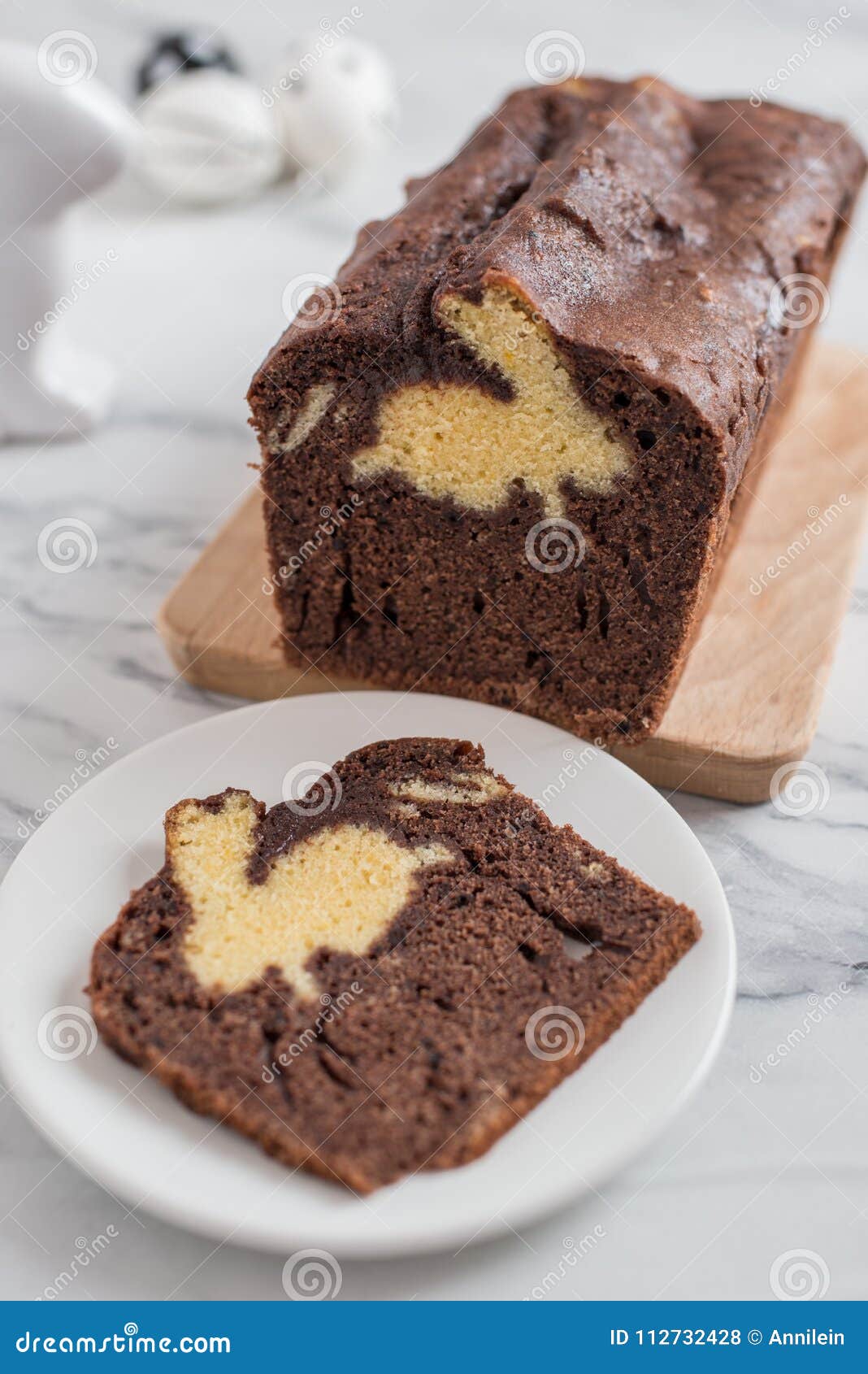 Easter Bunny Cake on a Plate Stock Photo - Image of bunny, cookie ...