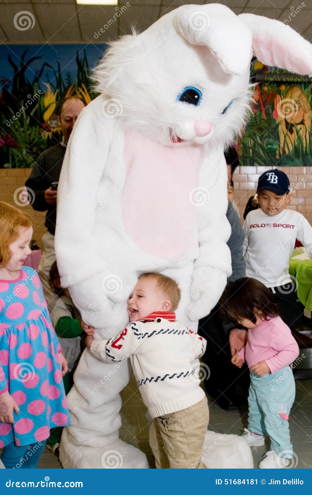 Easter Bunny with Child editorial photo. Image of bunny - 51684181