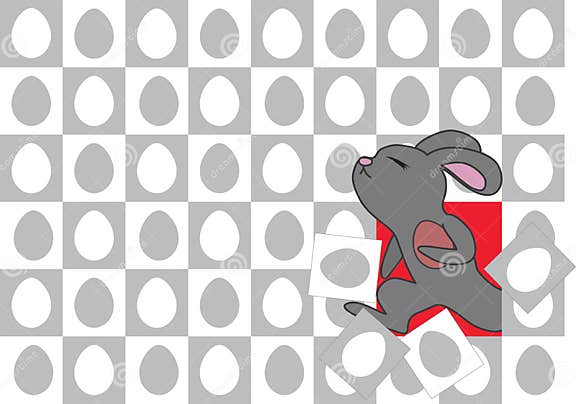 Easter bunny is coming. stock vector. Illustration of card - 39501600