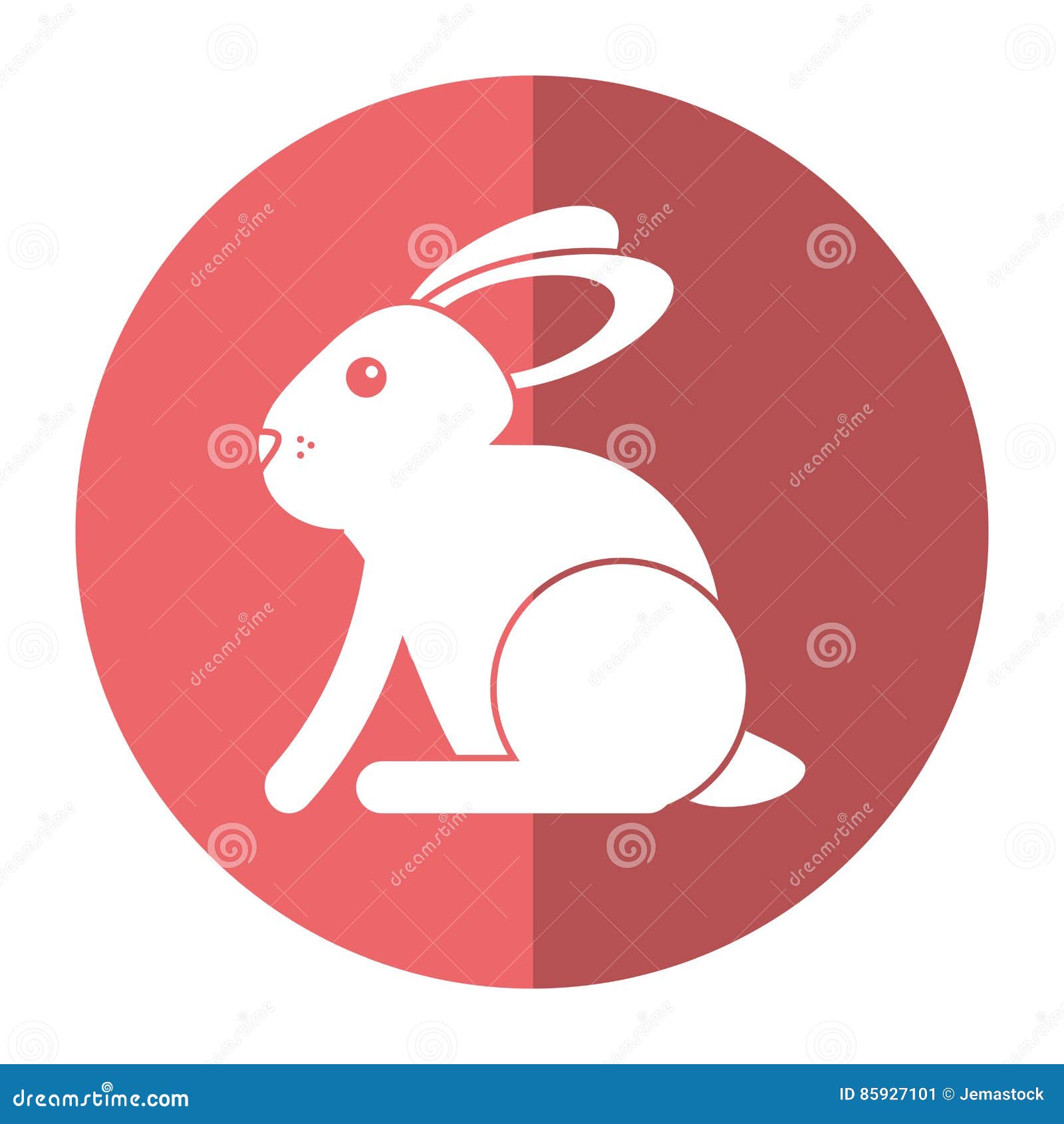 Easter Bunny Cute Symbol Shadow Stock Vector - Illustration of abstract ...