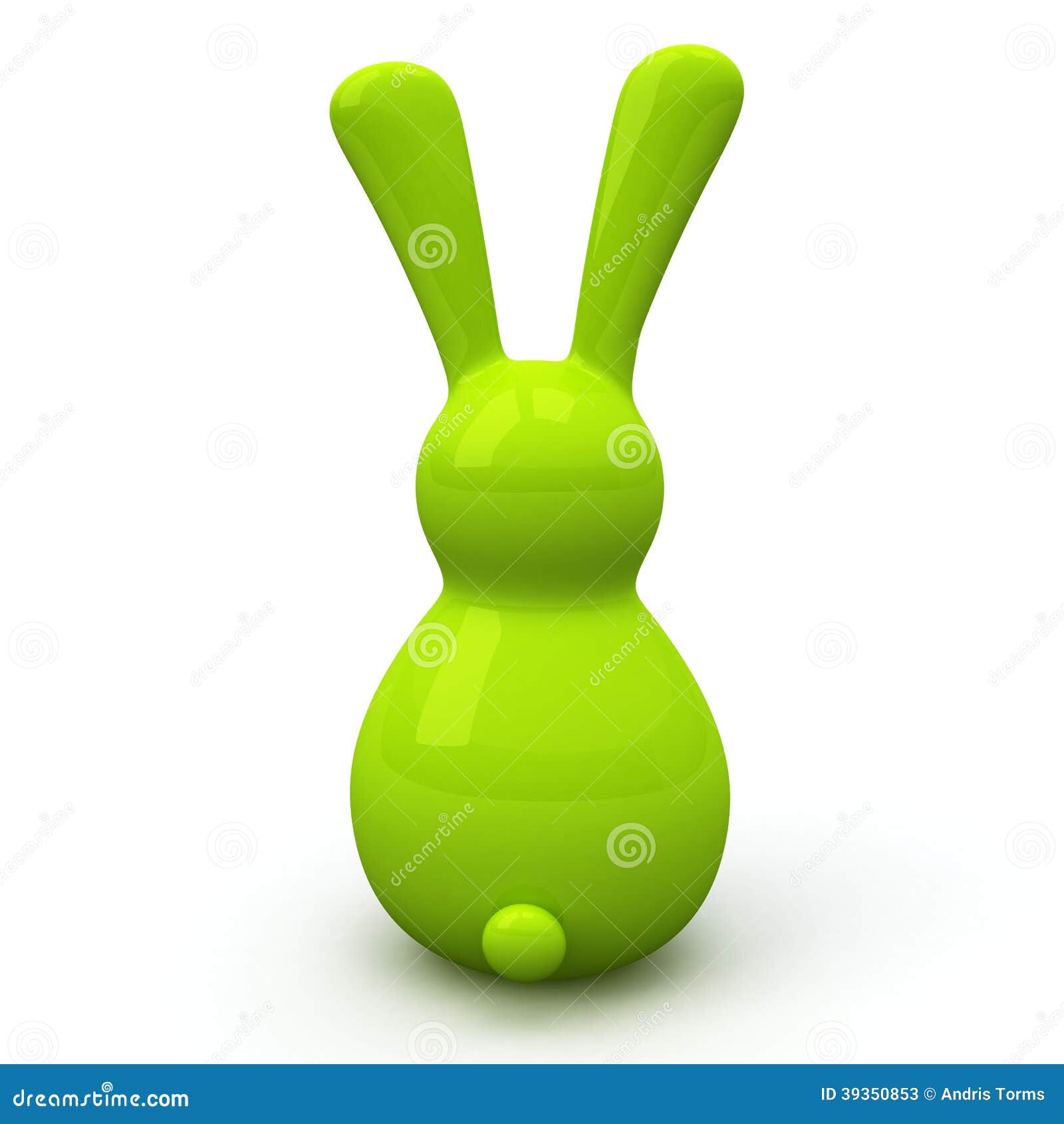 Easter bunny, 3d stock illustration. Illustration of creativity - 39350853