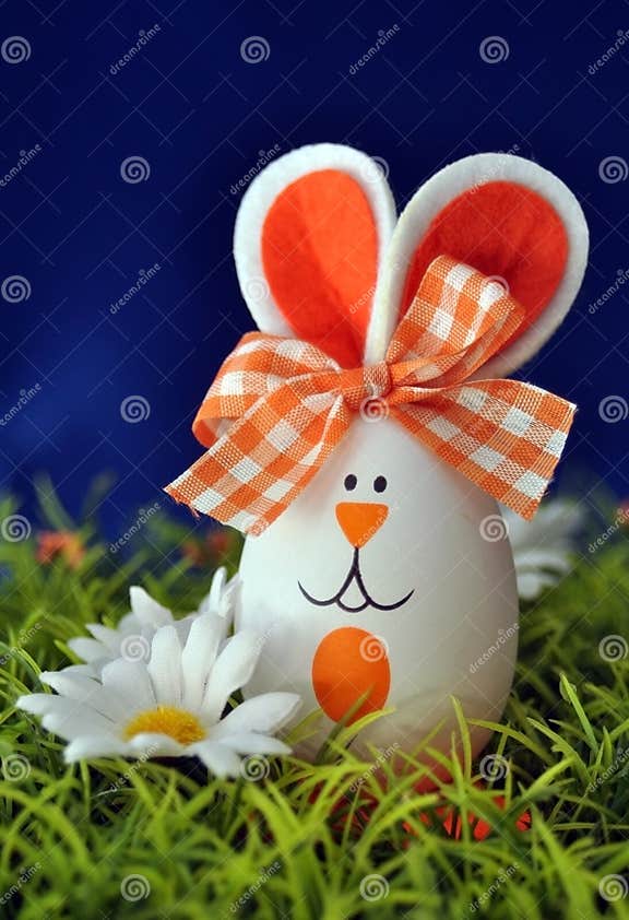 Easter bunny egg stock photo. Image of ribbon, peace - 23734764