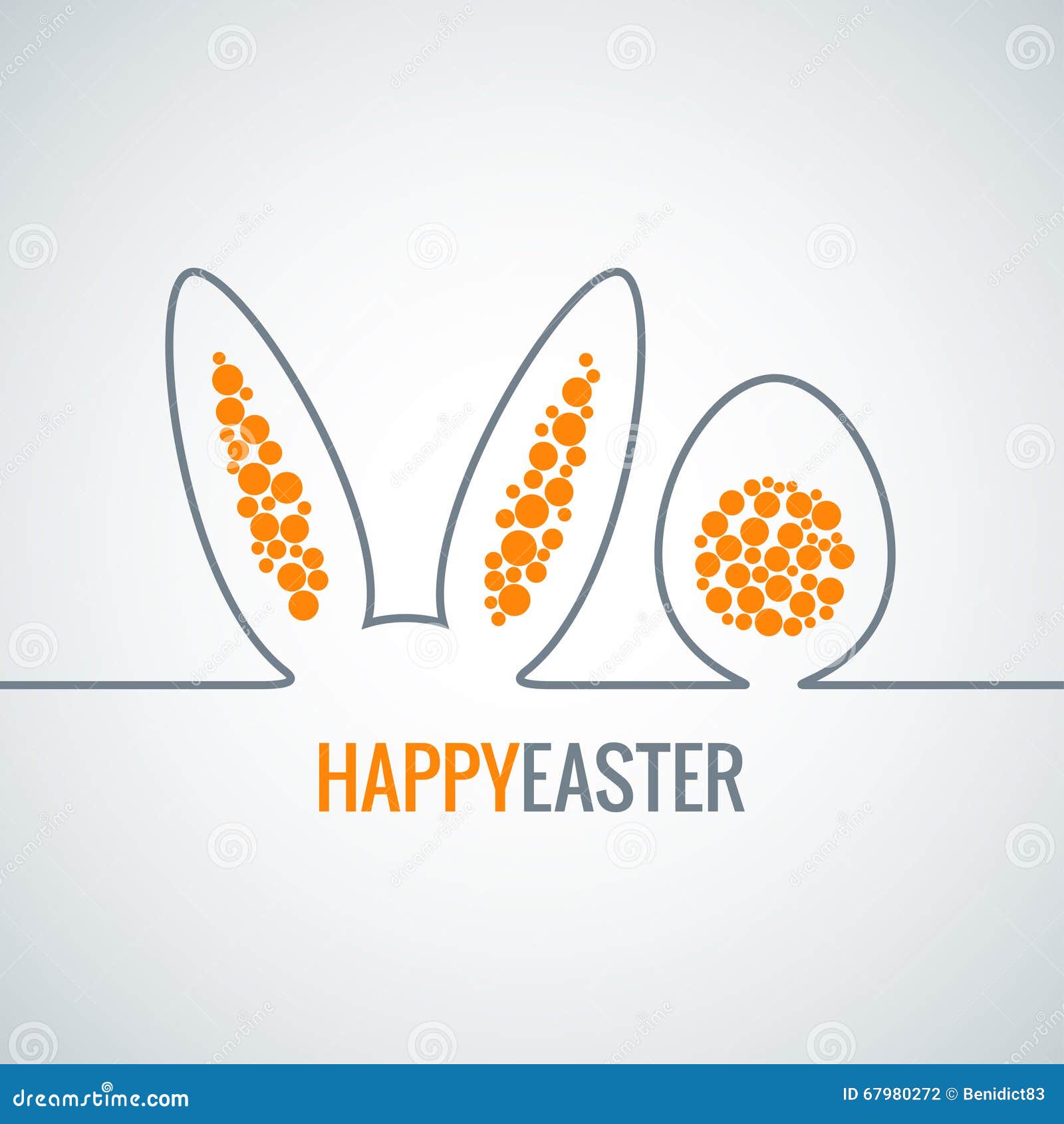 Easter Bunny with Egg Abstract Vector Background Stock Vector ...