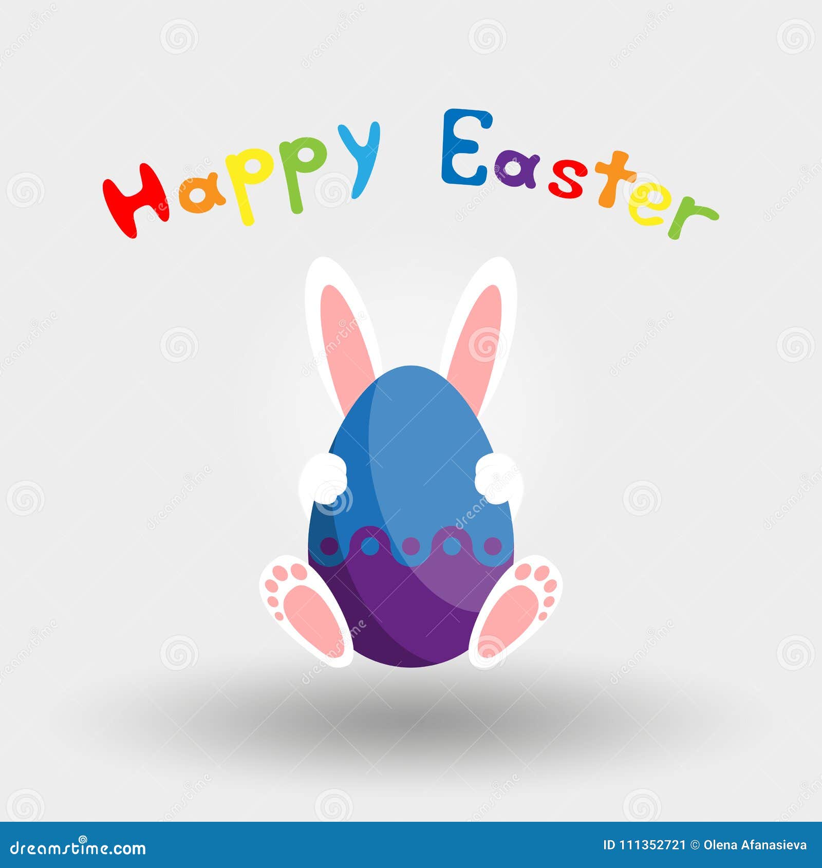 Easter Bunny with Egg. Icon. Vector. Flat. Stock Illustration ...