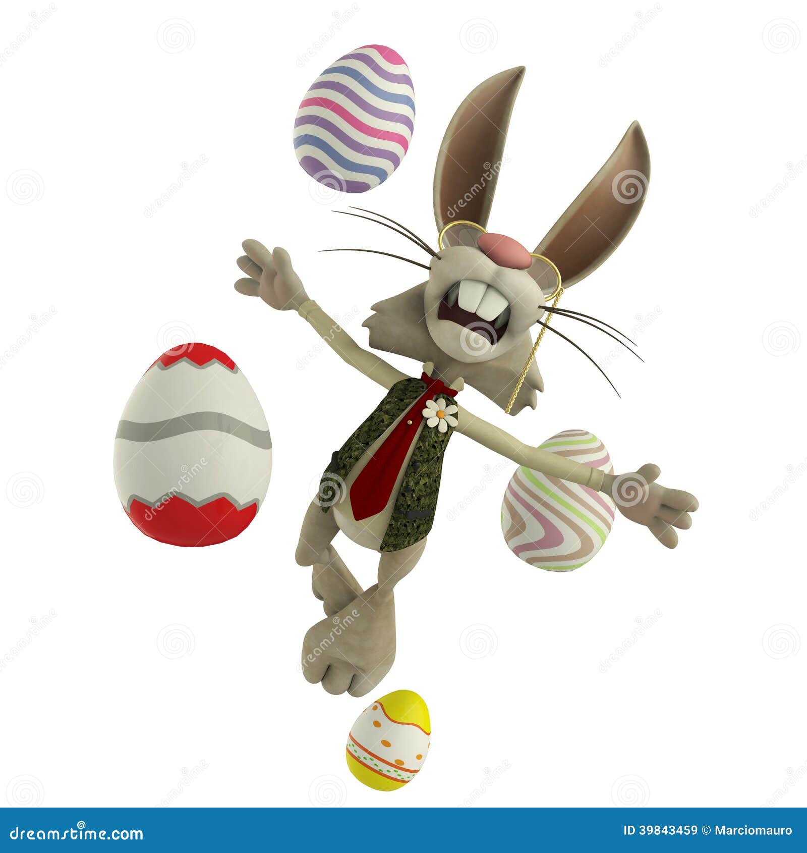 Easter bunny flying stock illustration. Illustration of holiday - 39843459