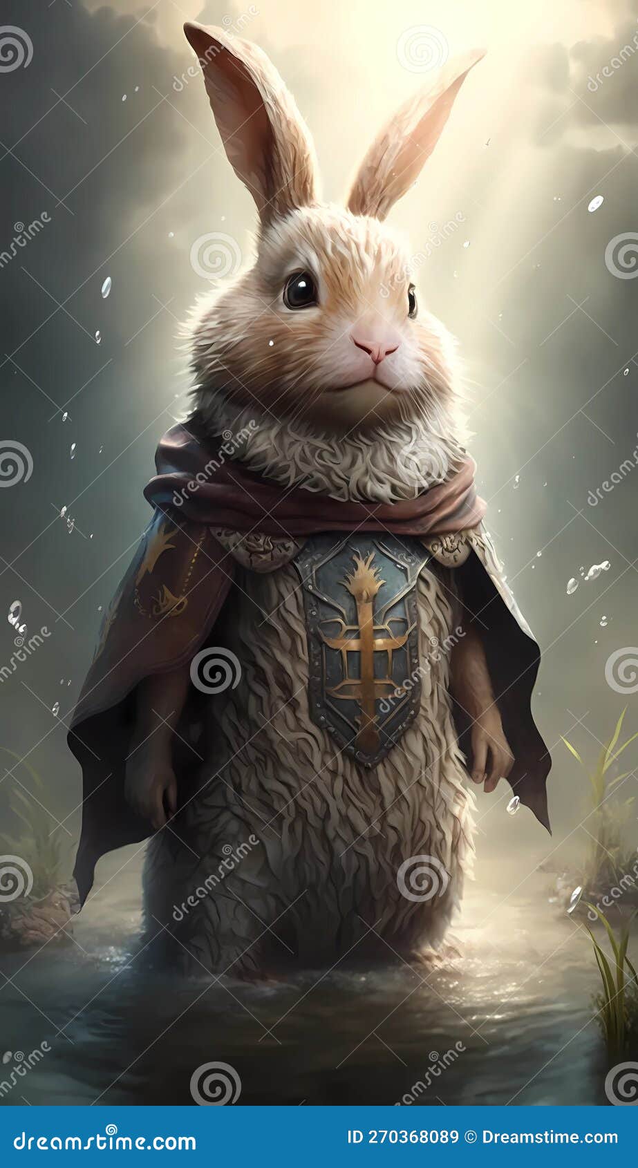 An Easter Bunny in the Form of a Priest Stock Illustration ...