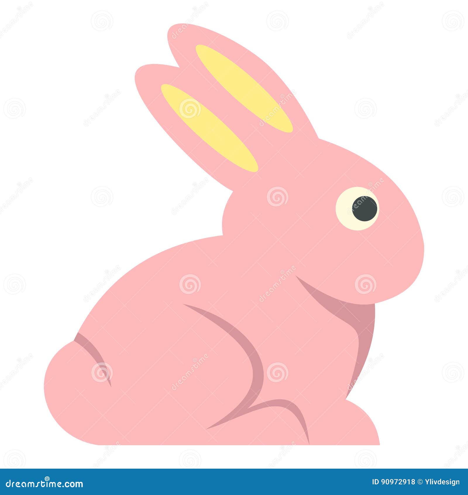 Bunny Icon In Trendy Design Style. Bunny Icon Isolated On White ...