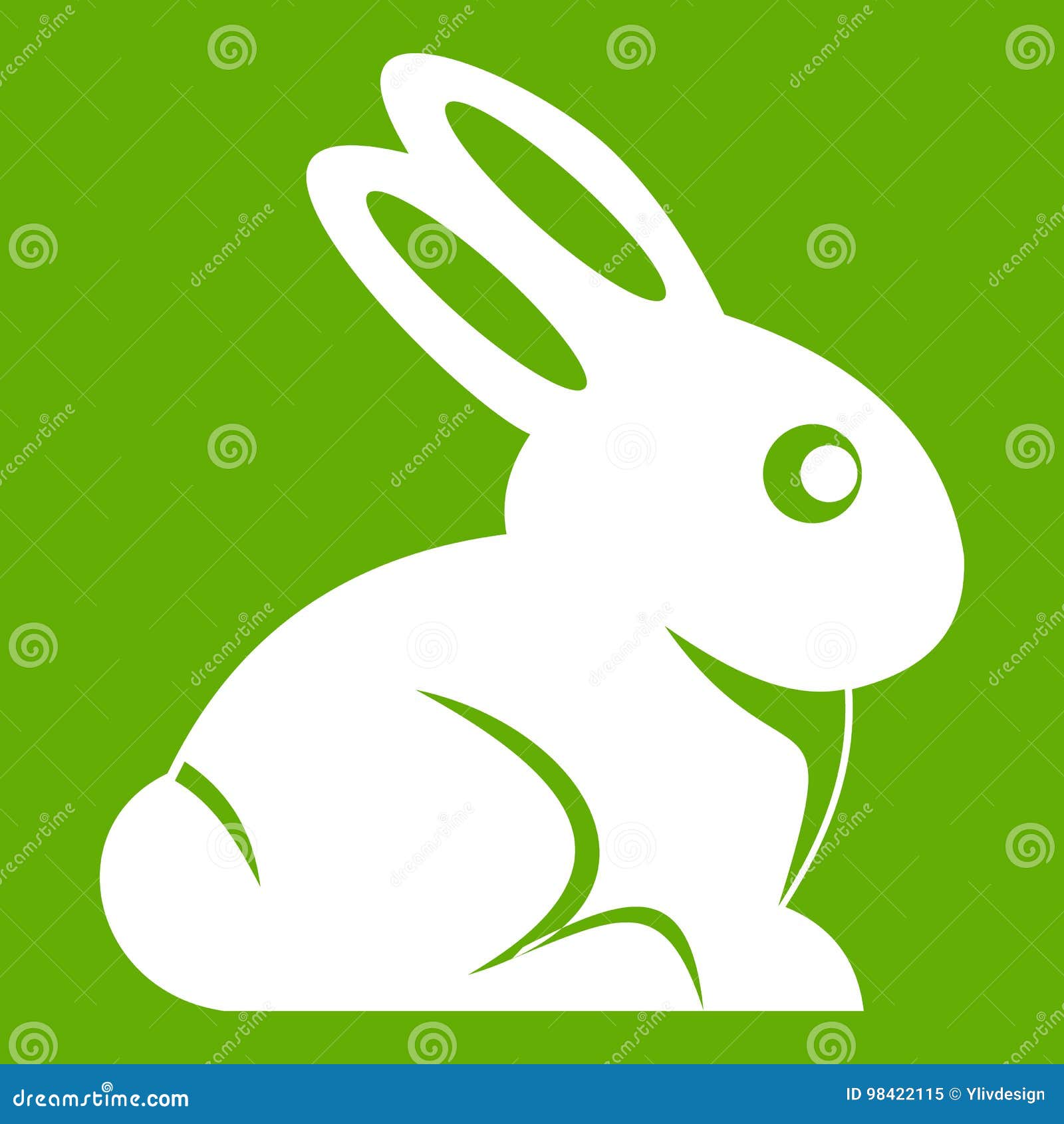 Bunny Icon In Trendy Design Style. Bunny Icon Isolated On White ...