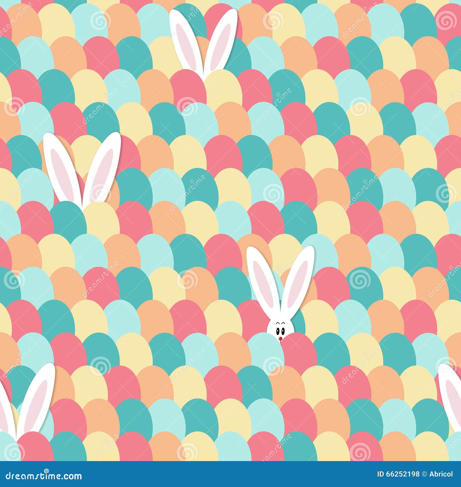 Easter bunny pattern stock vector. Illustration of hunt - 66252198