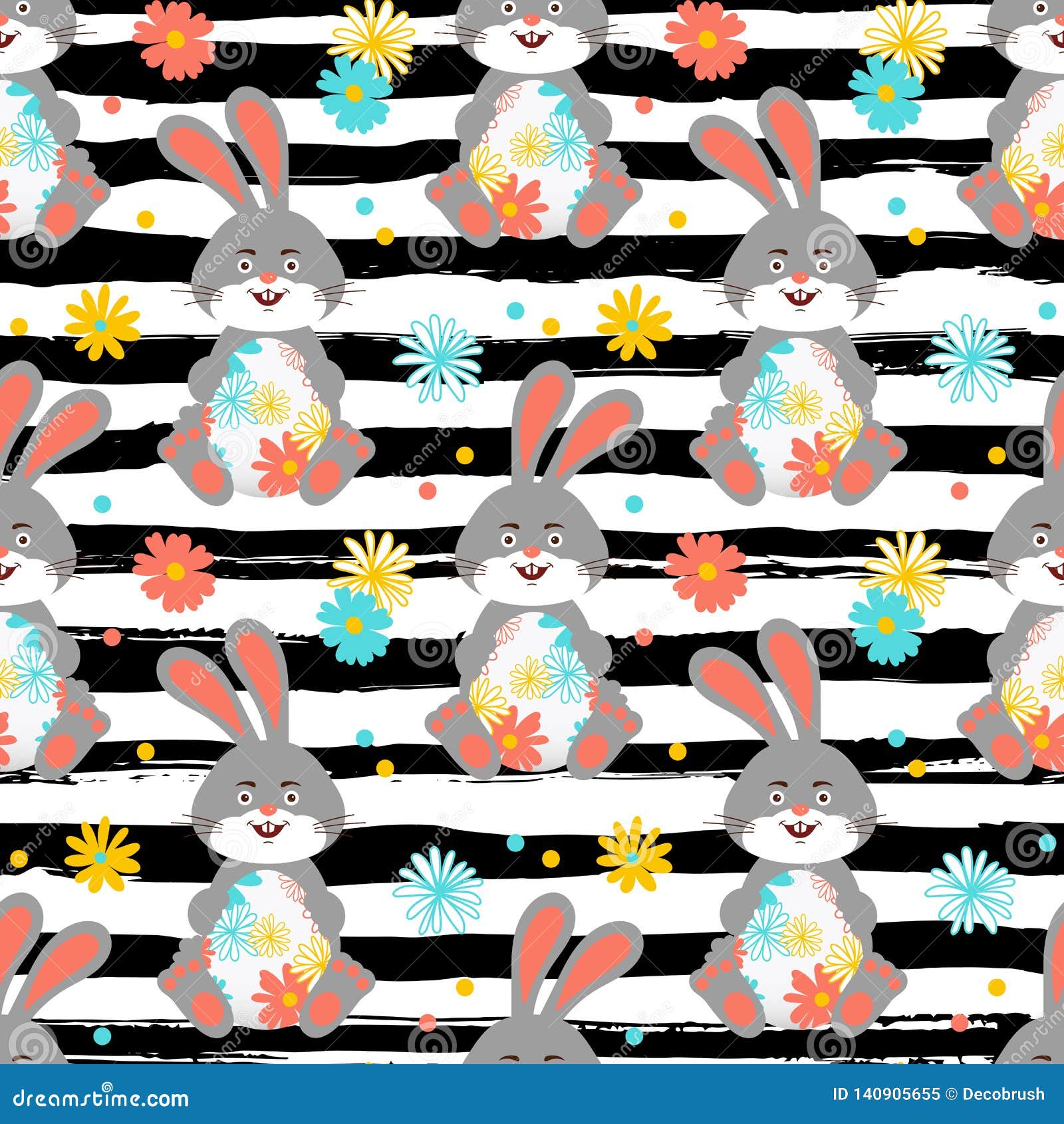 Rabbit Pattern Background