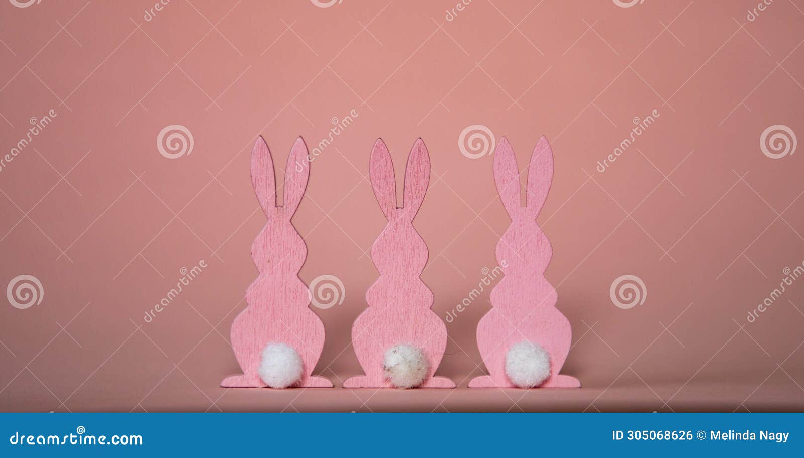Easter Bunny on Pink Background Stock Photo - Image of creative ...