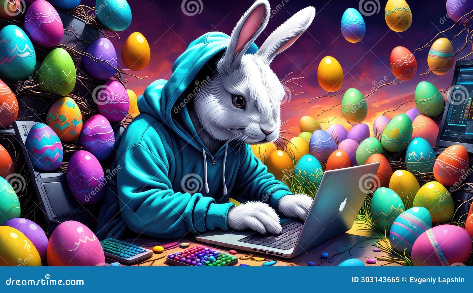 The Easter Bunny is a Programmer. the Easter Bunny is Working at the ...