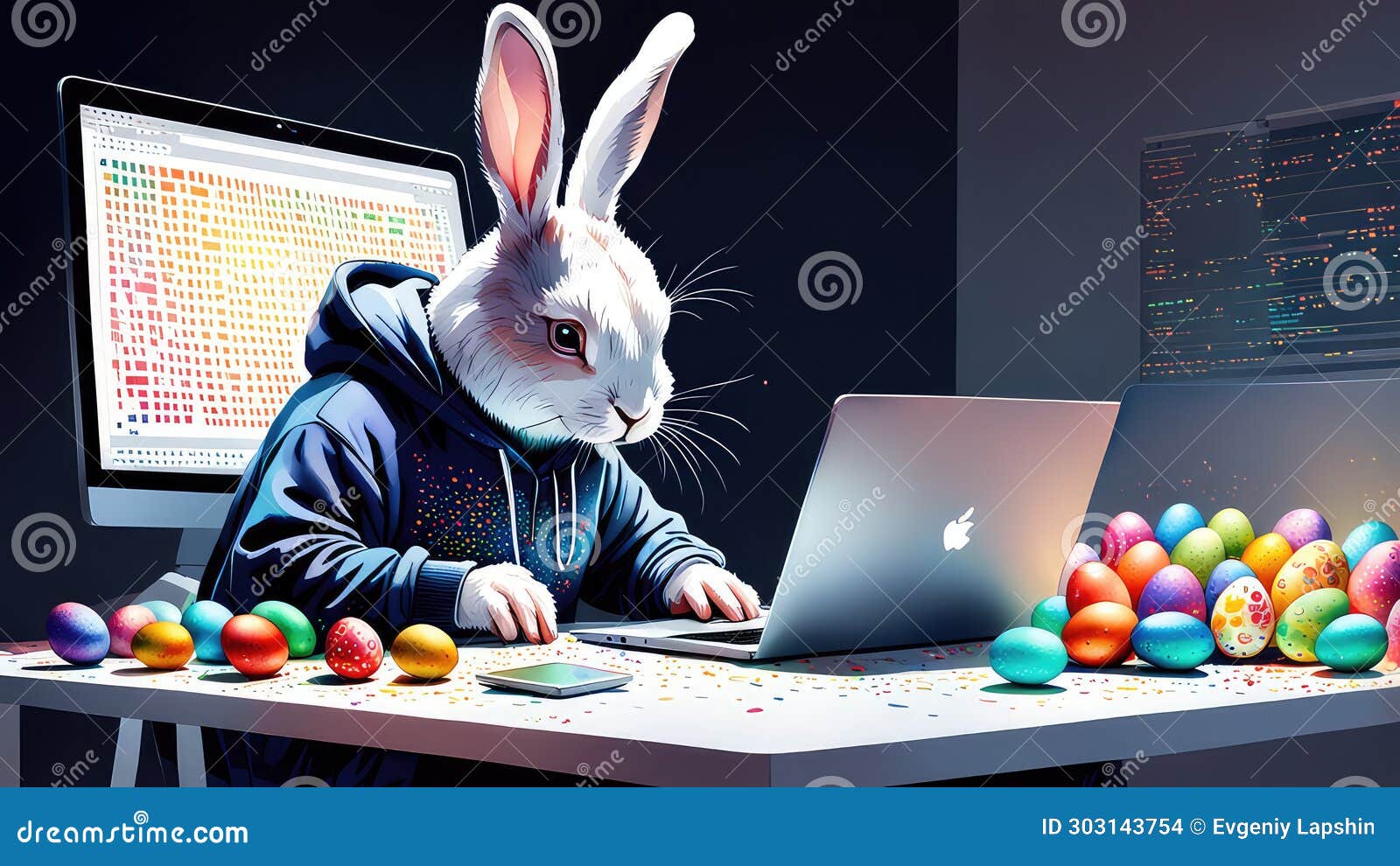 The Easter Bunny is a Programmer. the Easter Bunny is Working at the ...