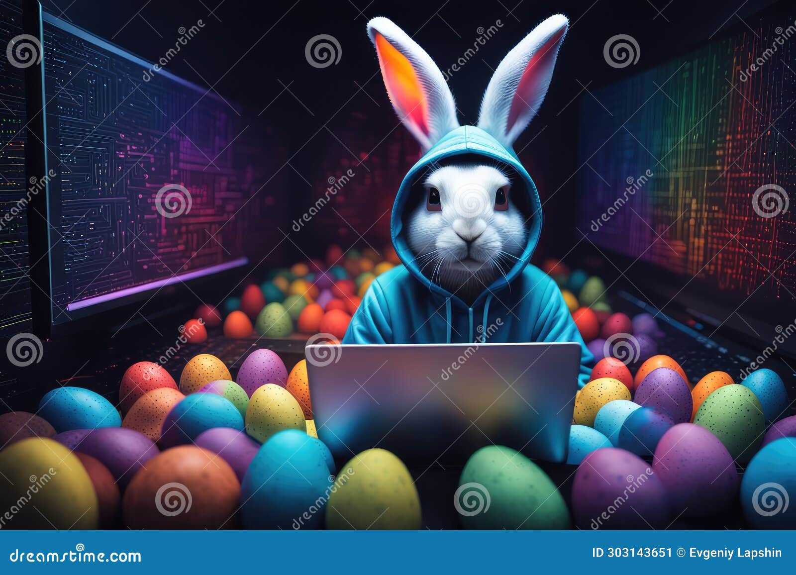 The Easter Bunny is a Programmer. the Easter Bunny is Working at the ...