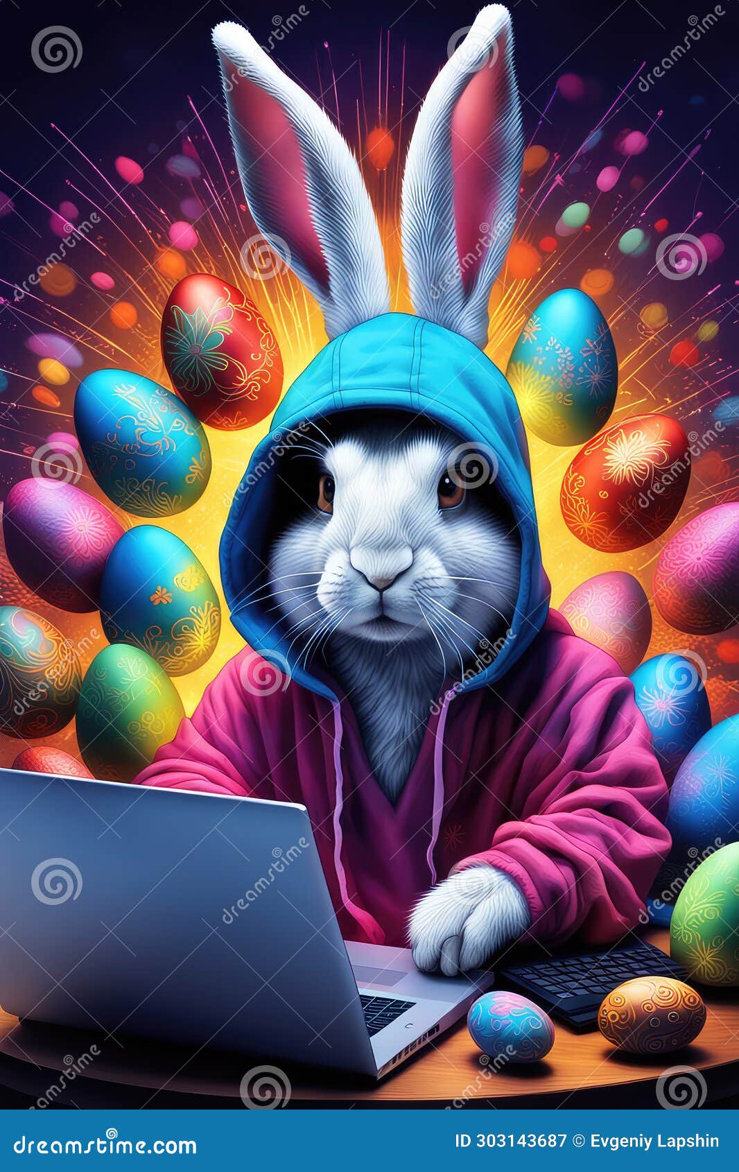 The Easter Bunny is a Programmer. the Easter Bunny is Working at the ...