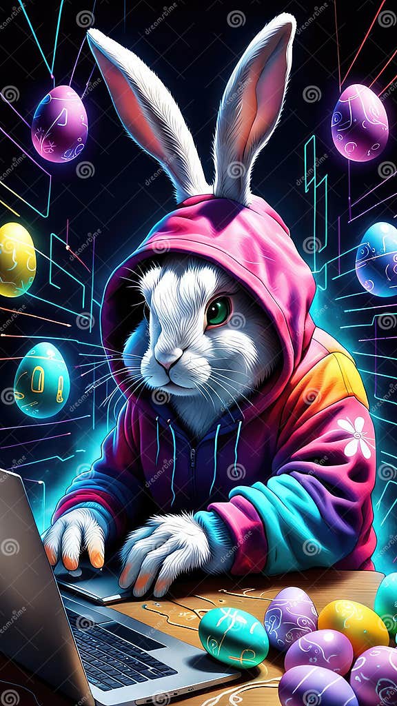 The Easter Bunny is a Programmer. the Easter Bunny is Working at the ...