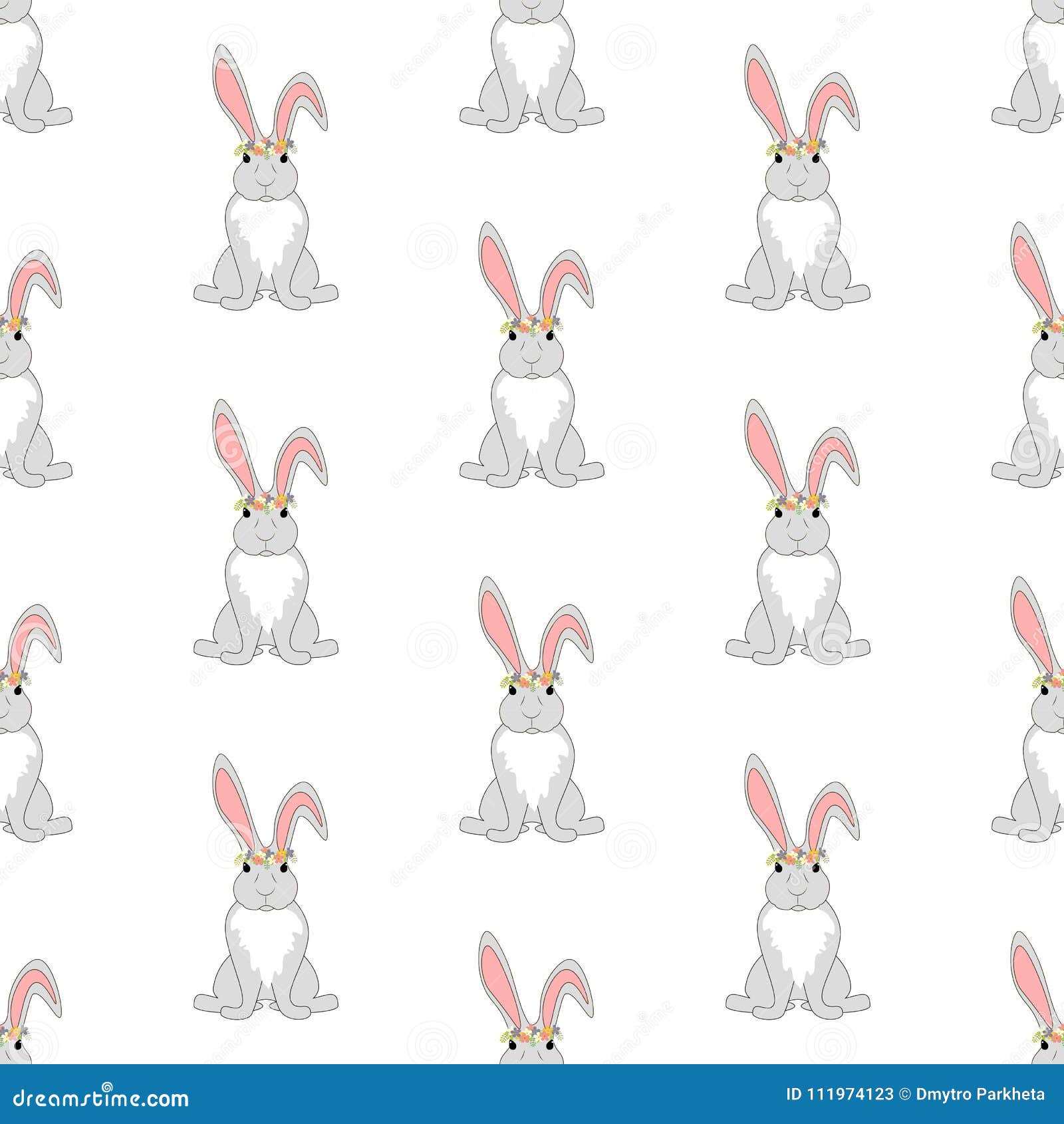 Easter Bunny Seamless Pattern Stock Vector - Illustration of religion ...