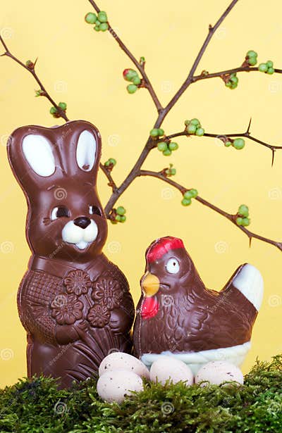 Easter Bunny in springtime stock photo. Image of nest - 4315304