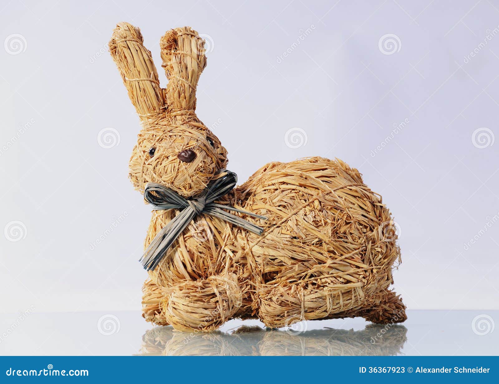 Easter bunny from straw stock image. Image of tradition - 36367923