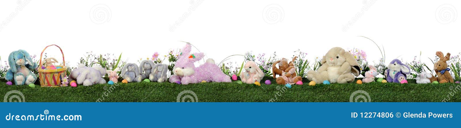 Easter Bunny Strip stock photo. Image of varied, isolated - 12274806