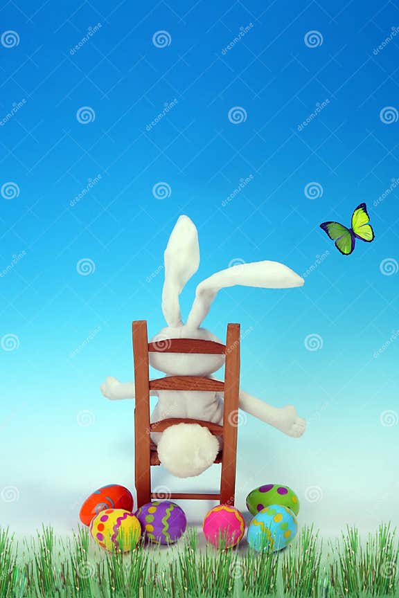 Easter Bunny Taking a Rest stock photo. Image of resting - 2139178