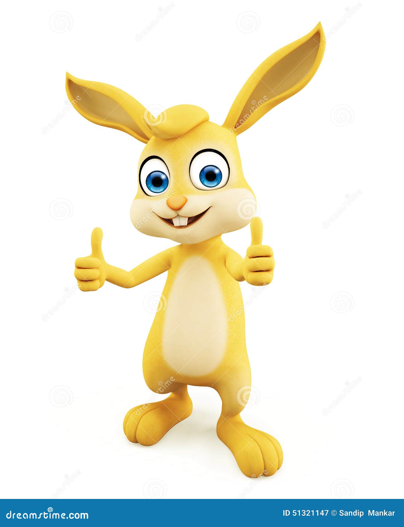 Easter Bunny Thumbs Up Pose Stock Illustrations – 4 Easter Bunny Thumbs ...